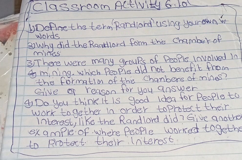 1) Define the term 'Randlord' using your own | StudyX