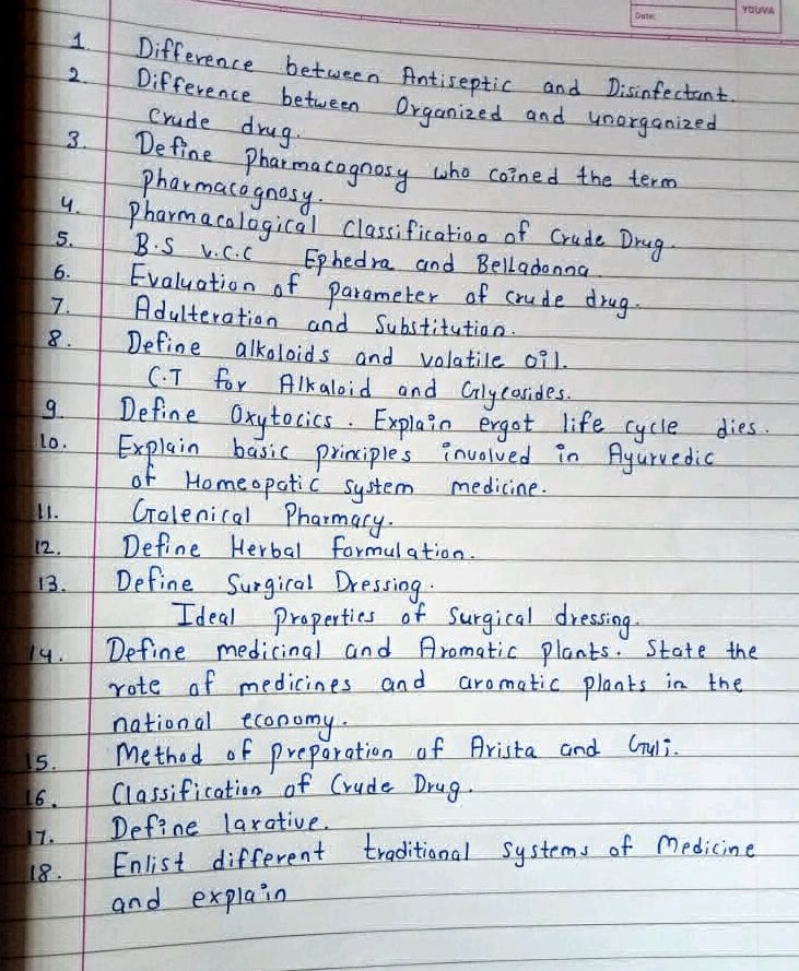 1. Difference between Antiseptic and | StudyX