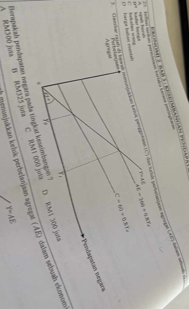 5. Gambar rajah di bawah menunjukkan keluk | StudyX