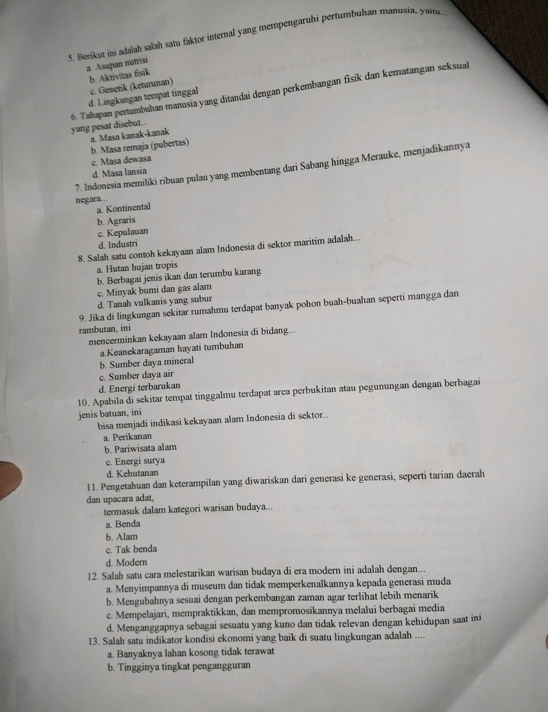 5. Berikut ini adalah salah satu faktor | StudyX
