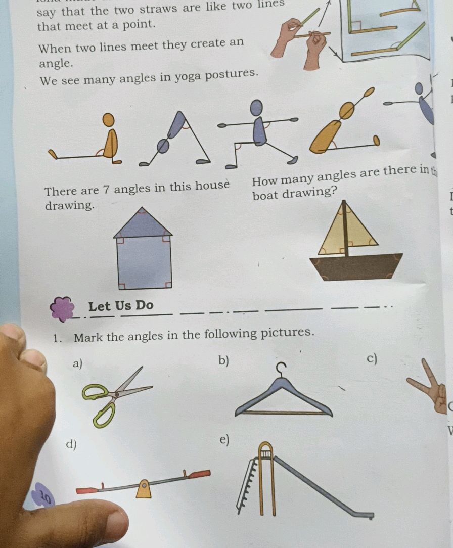 1. Mark the angles in the following | StudyX