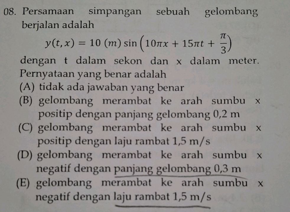 08. Persamaan simpangan sebuah gelombang | StudyX