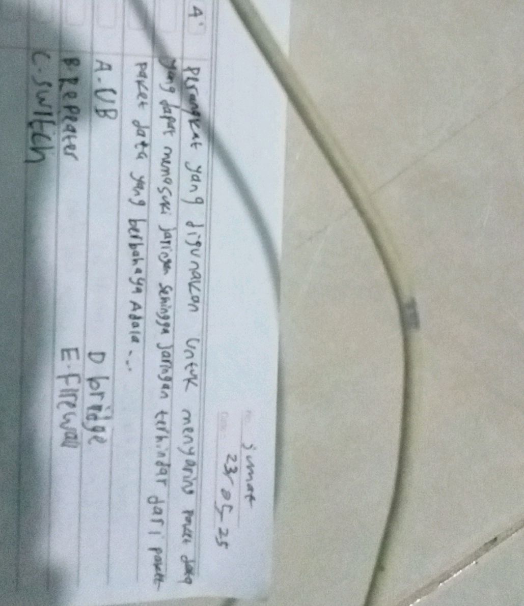 4. Perangkat yang digunakan untuk menyaring | StudyX