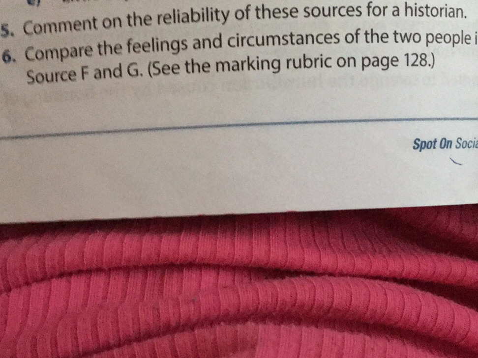 5. Comment on the reliability of these | StudyX