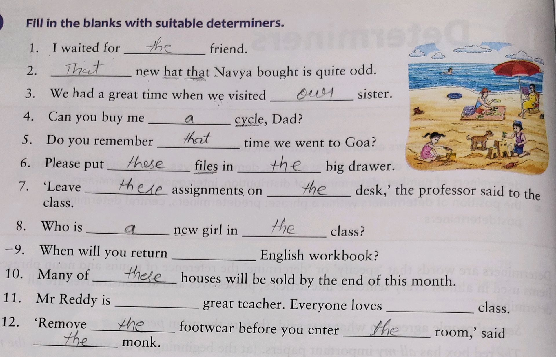 Fill in the blanks with suitable | StudyX