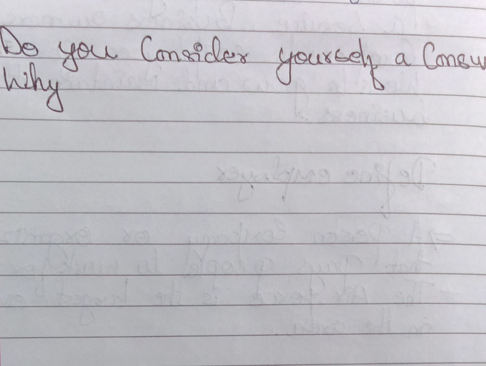 Do you consider yourself a consumer? Why | StudyX