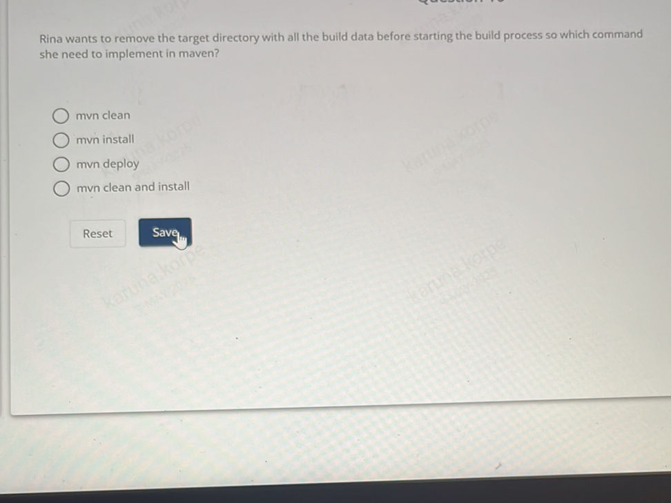 Rina wants to remove the target directory | StudyX