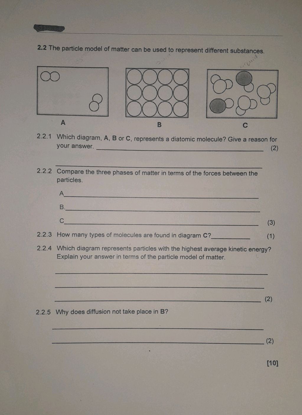 2.2 The particle model of matter can be used | StudyX