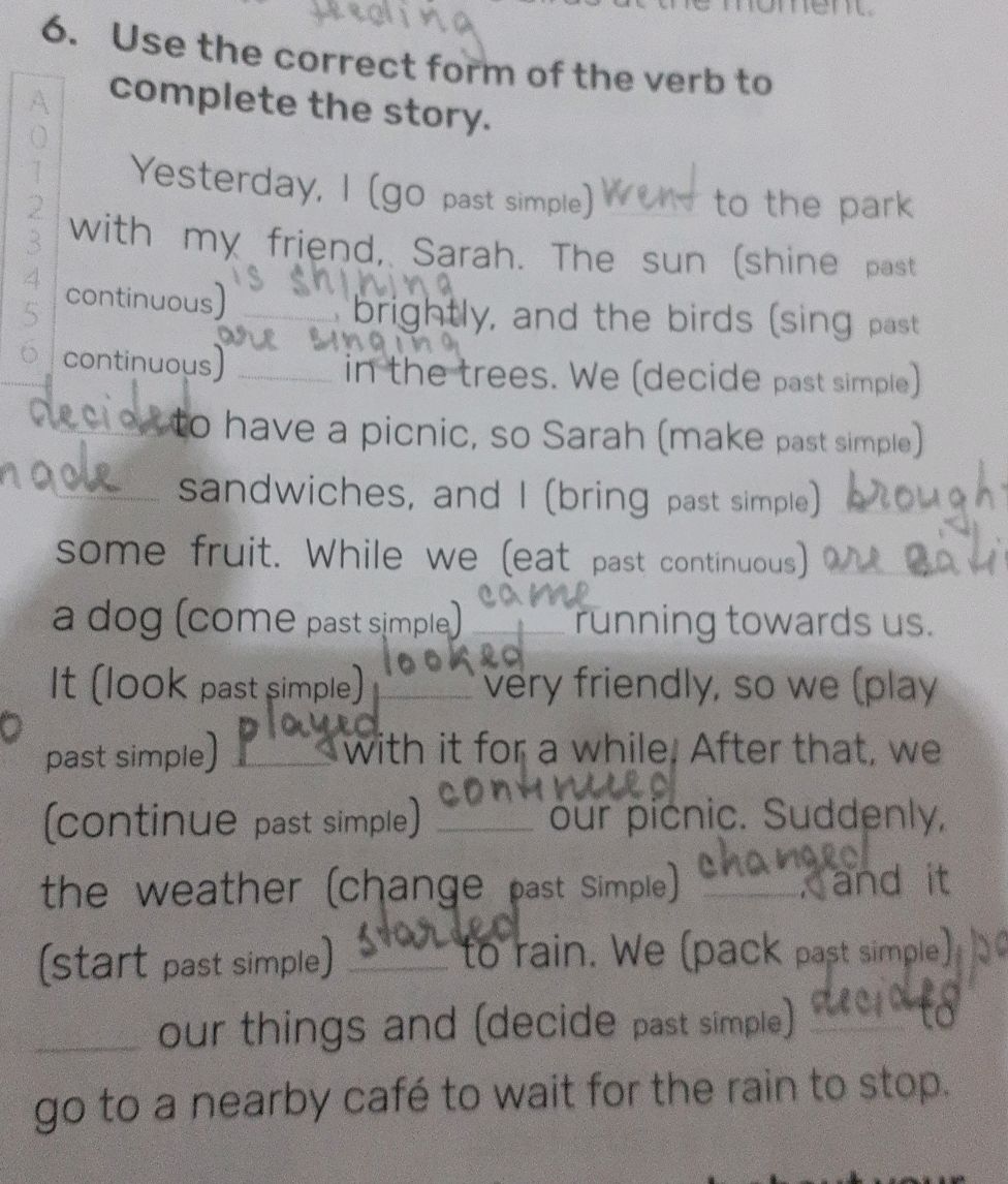 6. Use the correct form of the verb to | StudyX