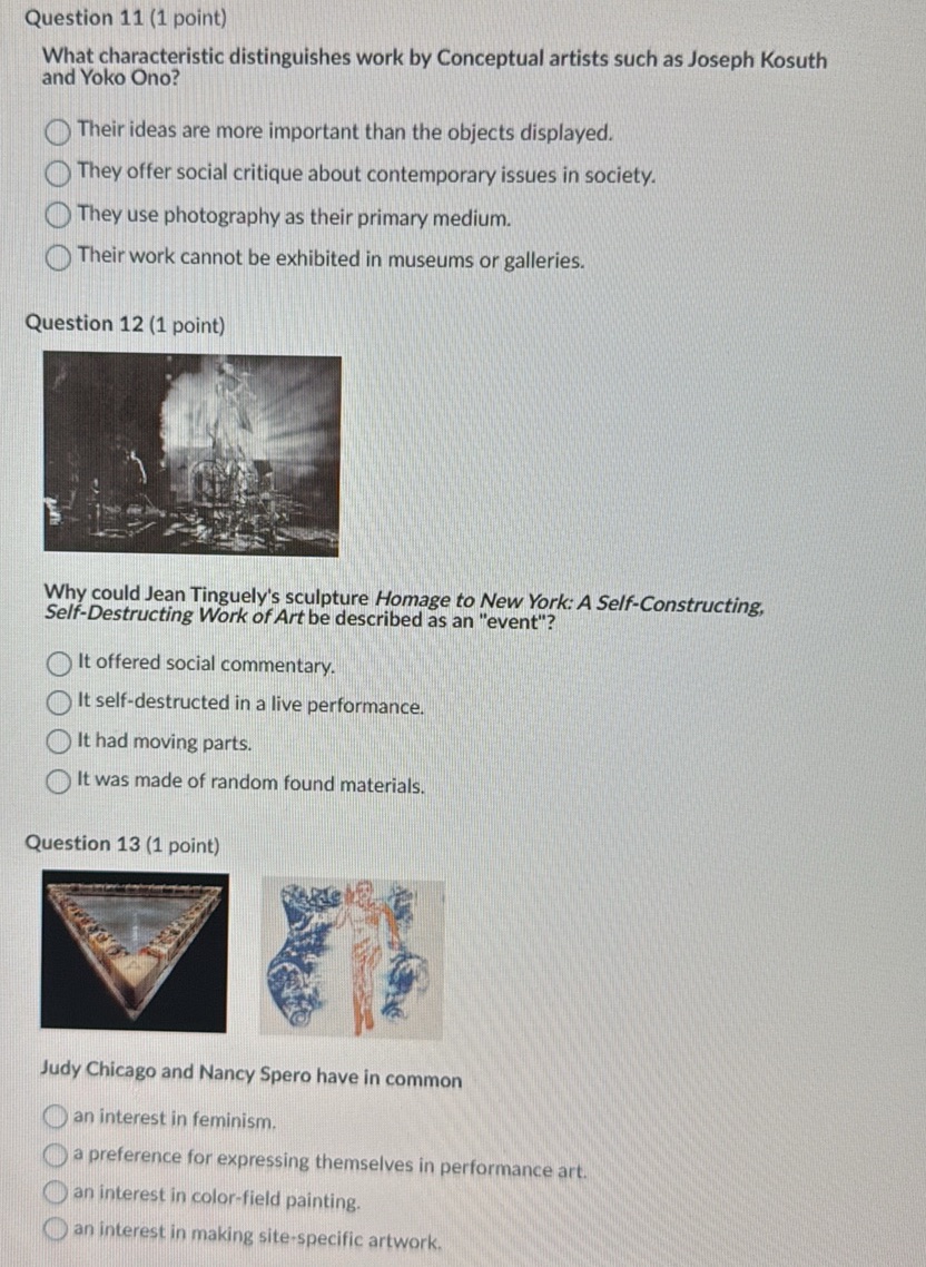 Question 11 (1 point) What characteristic | StudyX