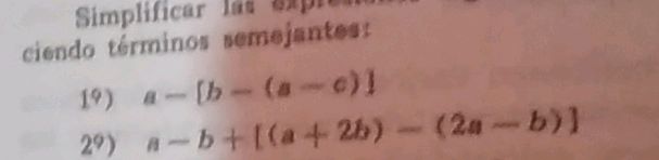Simplificar las expresiones, haciendo | StudyX