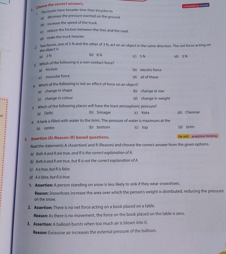 A. Choose the correct answers. 1. The | StudyX