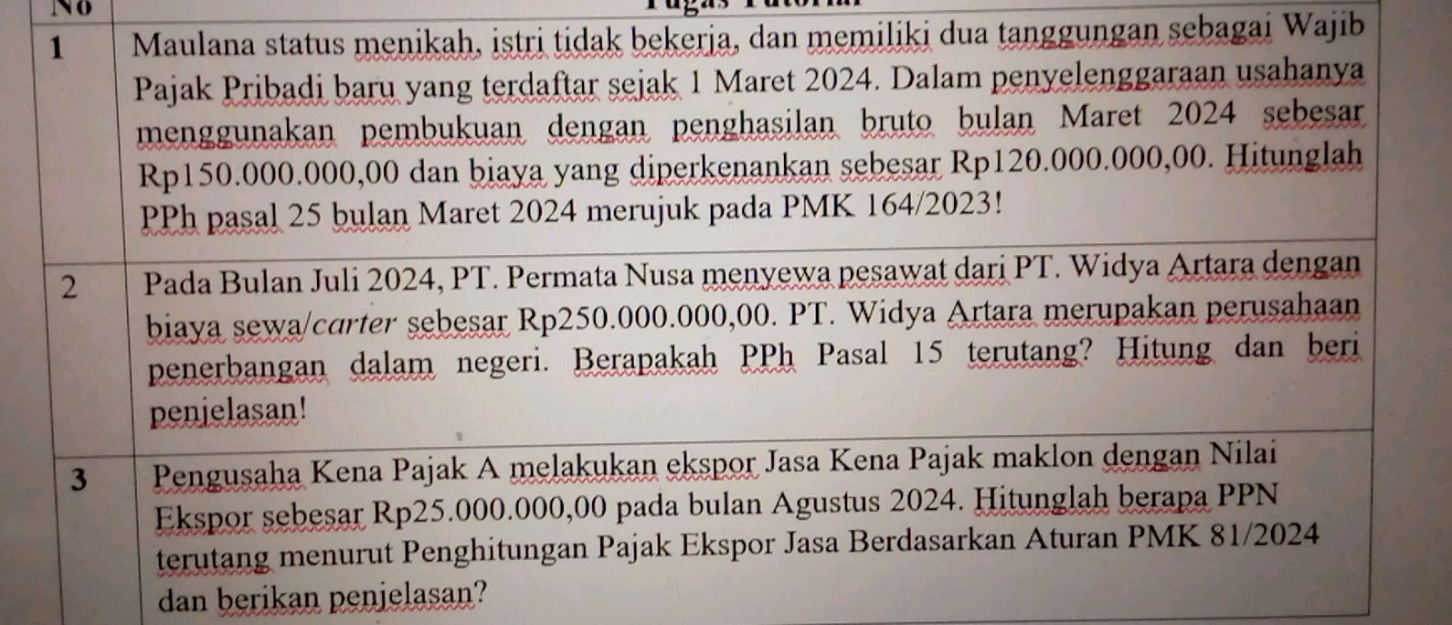 1. Maulana status menikah, istri tidak | StudyX