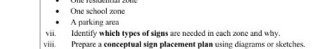 vii. Identify which types of signs are | StudyX