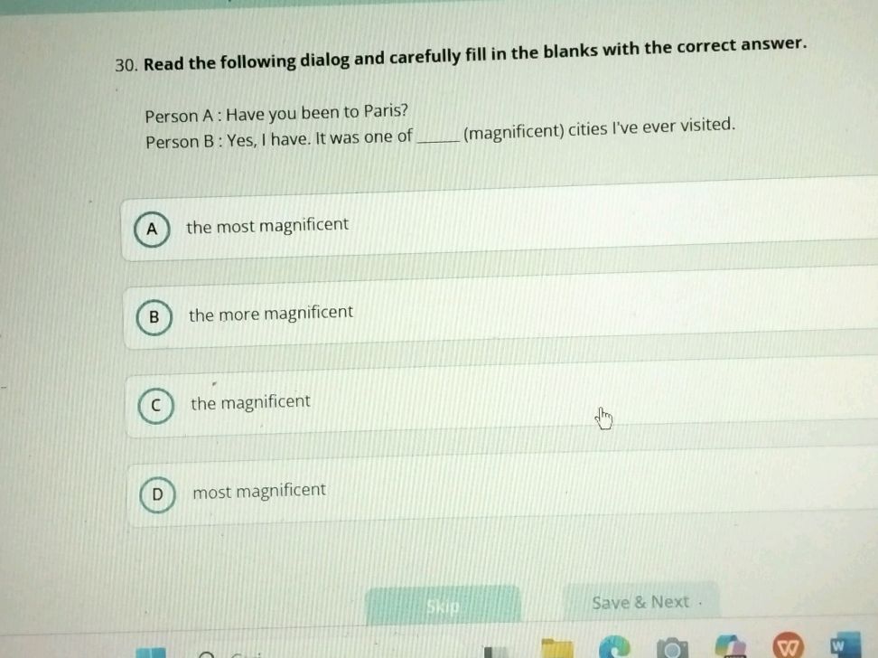 30. Read the following dialog and carefully | StudyX