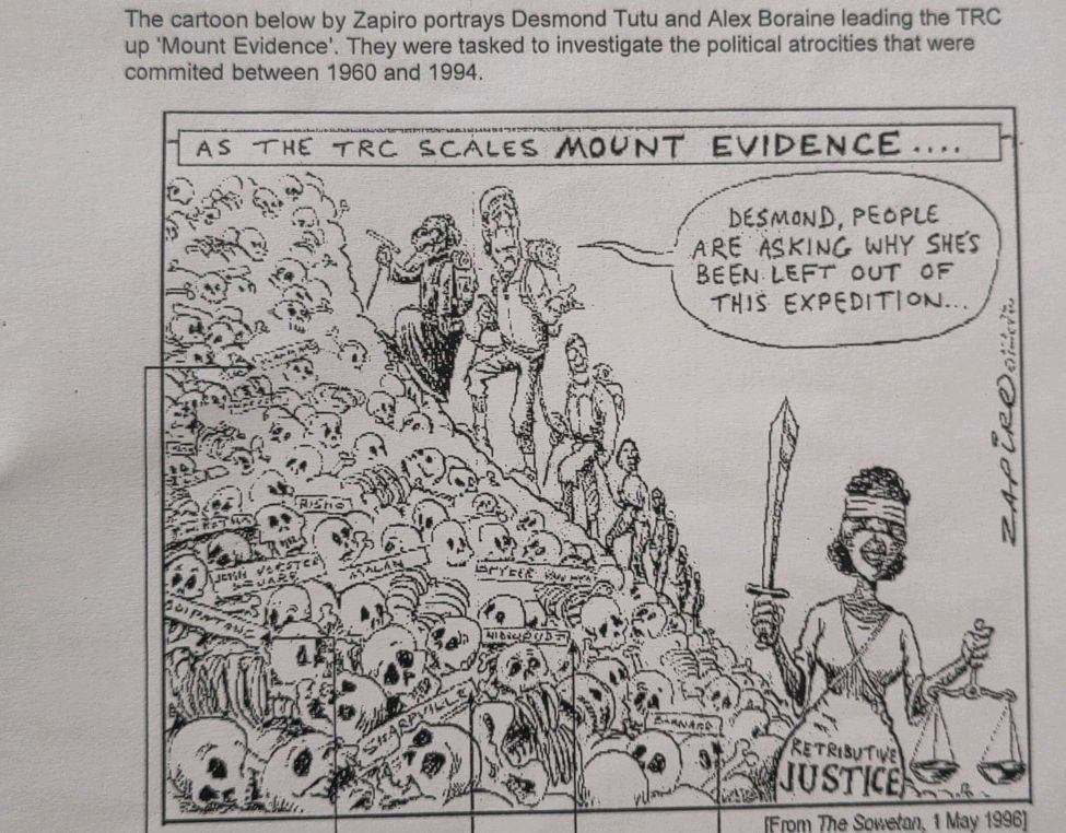 The cartoon below by Zapiro portrays Desmond | StudyX