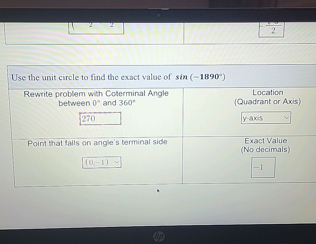 Use the unit circle to find the exact value | StudyX