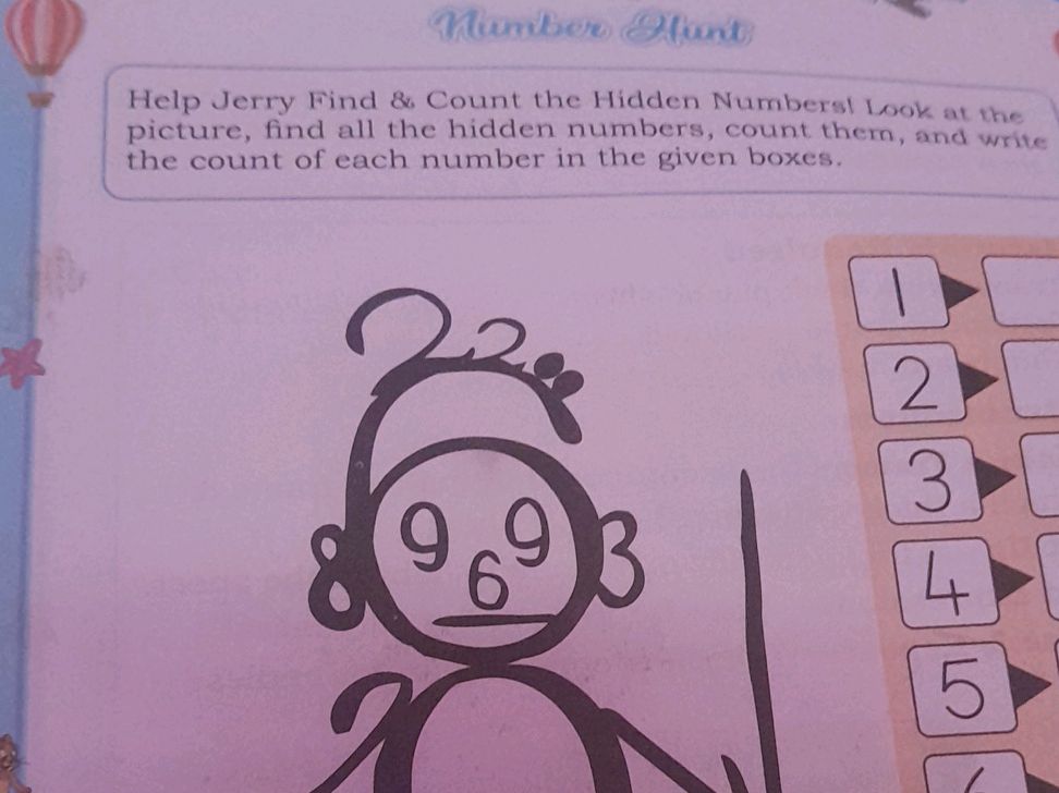 Help Jerry Find Count the Hidden Numbers! | StudyX