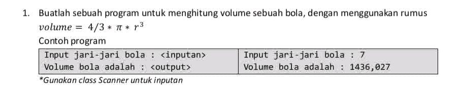 1. Buatlah sebuah program untuk menghitung | StudyX