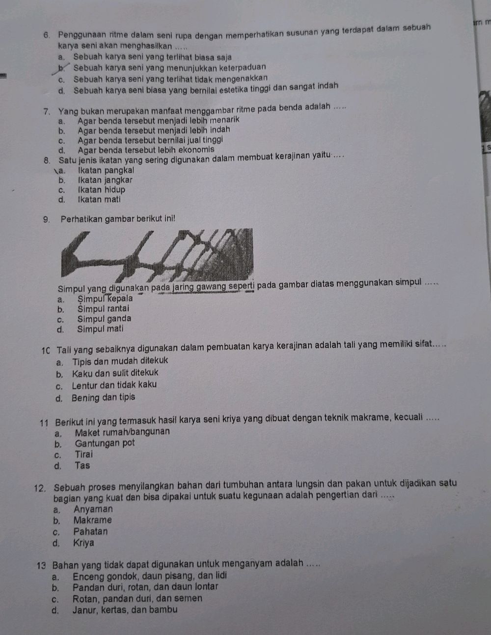 6. Penggunaan ritme dalam seni rupa dengan | StudyX