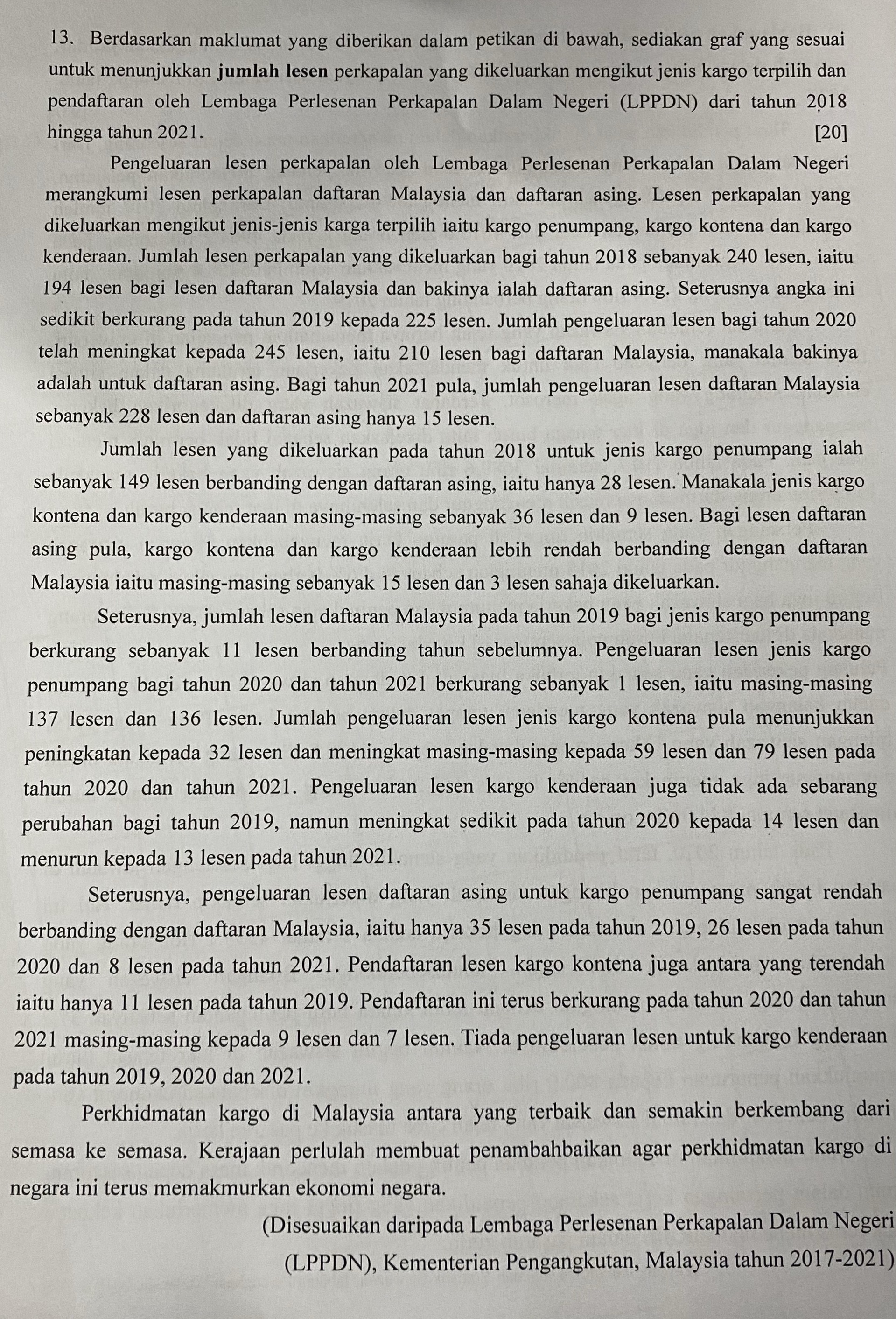 13. Berdasarkan maklumat yang diberikan | StudyX