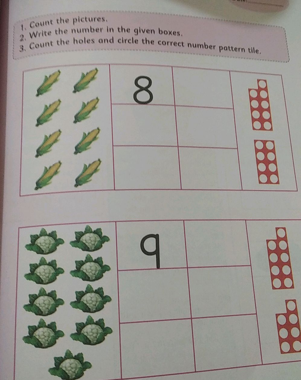 Count the pictures. 2. Write the number in | StudyX