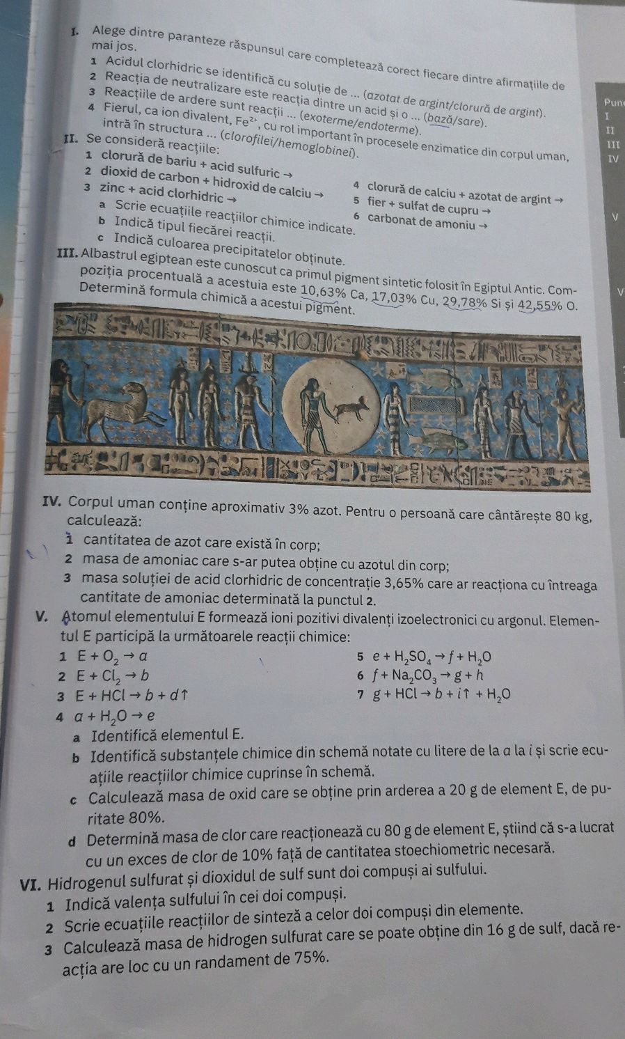 I. Alege dintre paranteze răspunsul care | StudyX