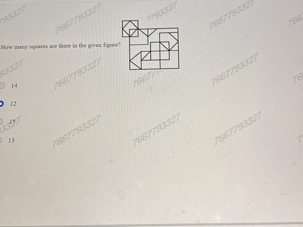 How many squares are there in the given | StudyX