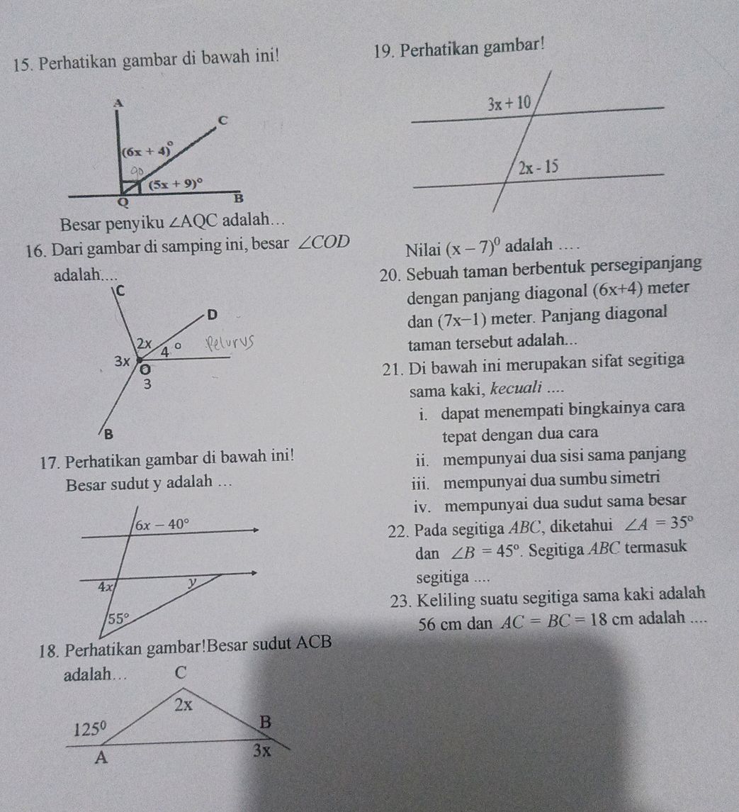 15. Perhatikan gambar di bawah ini! ``` A | StudyX