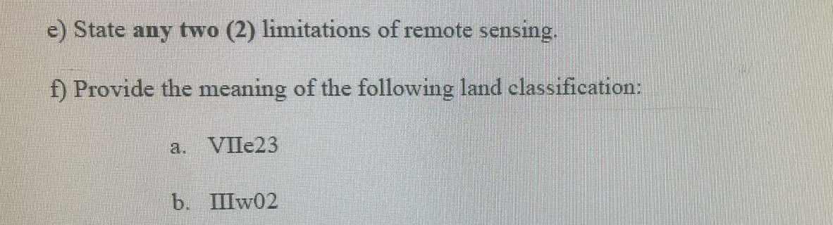 e) State any two (2) limitations of remote | StudyX