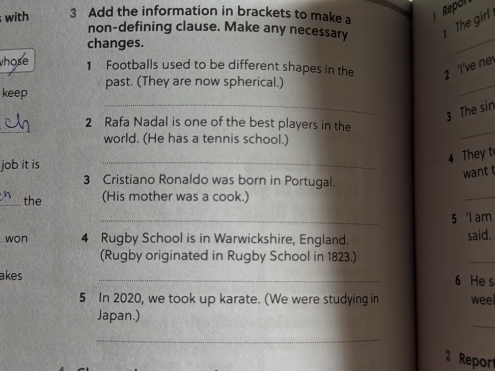 3 Add the information in brackets to make a | StudyX