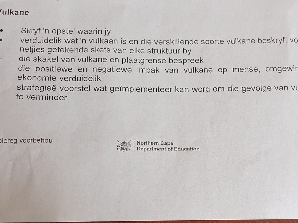 Skryf 'n opstel waarin jy verduidelik wat 'n | StudyX