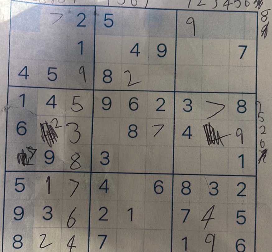 This is a Sudoku puzzle. The grid is | StudyX