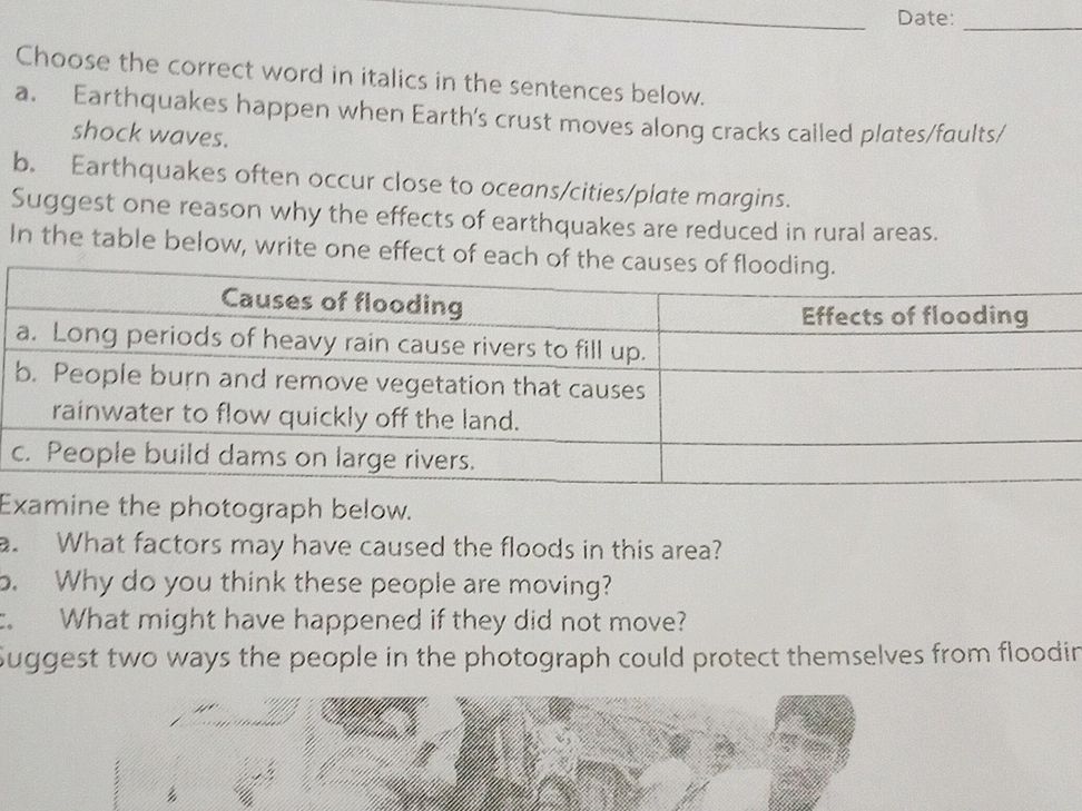 Choose the correct word in italics in the | StudyX