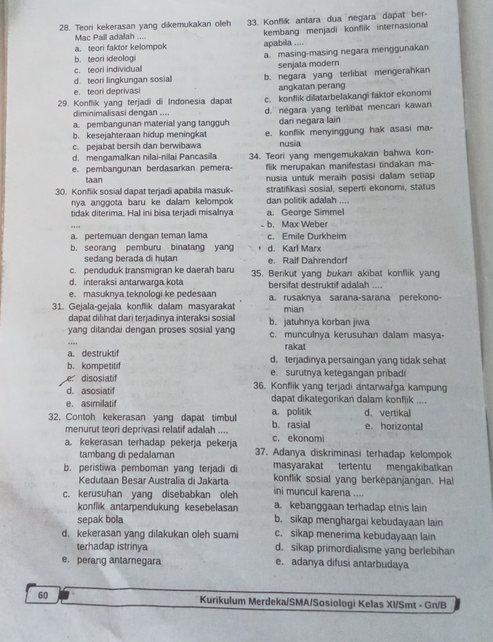 28. Teori kekerasan yang dikemukakan oleh | StudyX