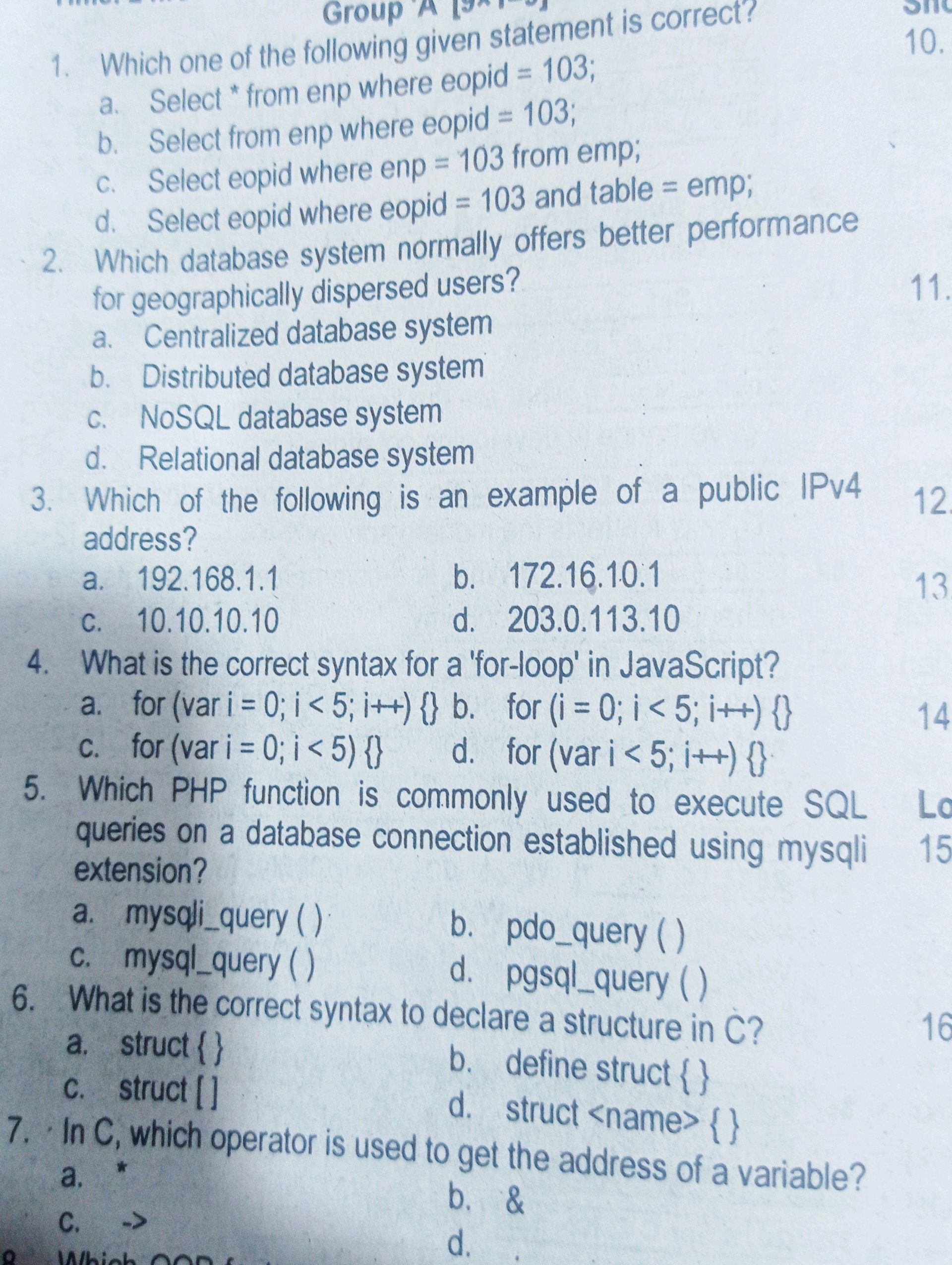 1. Which one of the following given | StudyX