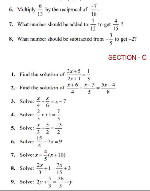 6. Multiply $ {6}{13}$ by the reciprocal of | StudyX