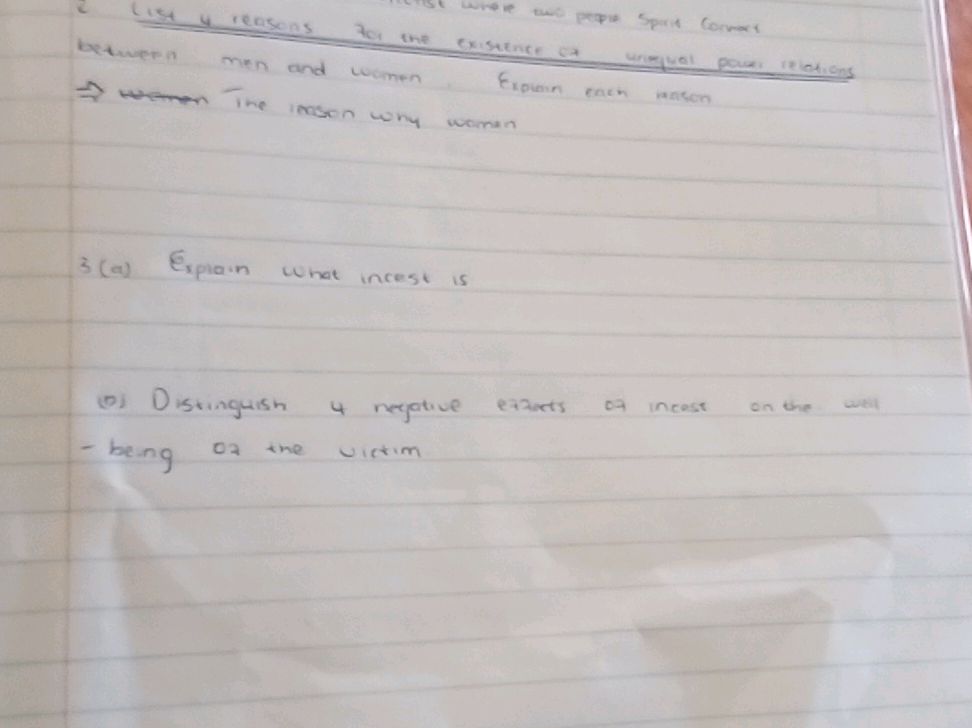 2. List 4 reasons for the existence of | StudyX