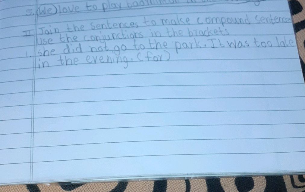 Join the sentences to make compound | StudyX