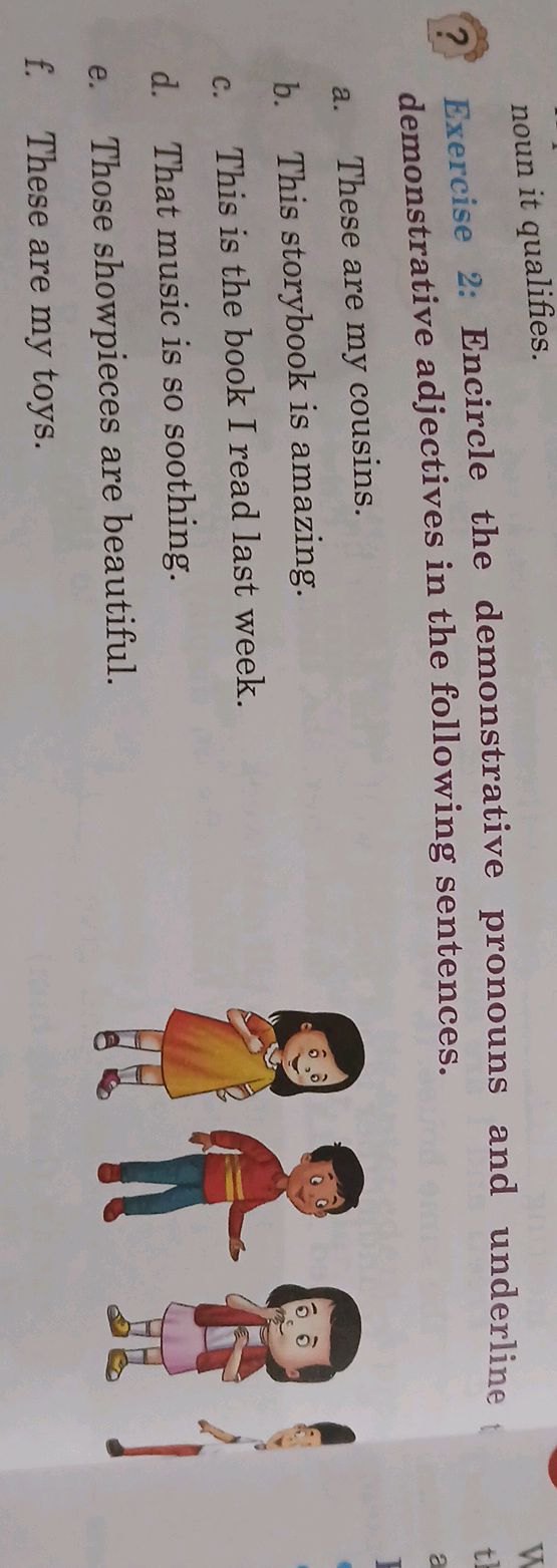 Exercise 2: Encircle the demonstrative | StudyX