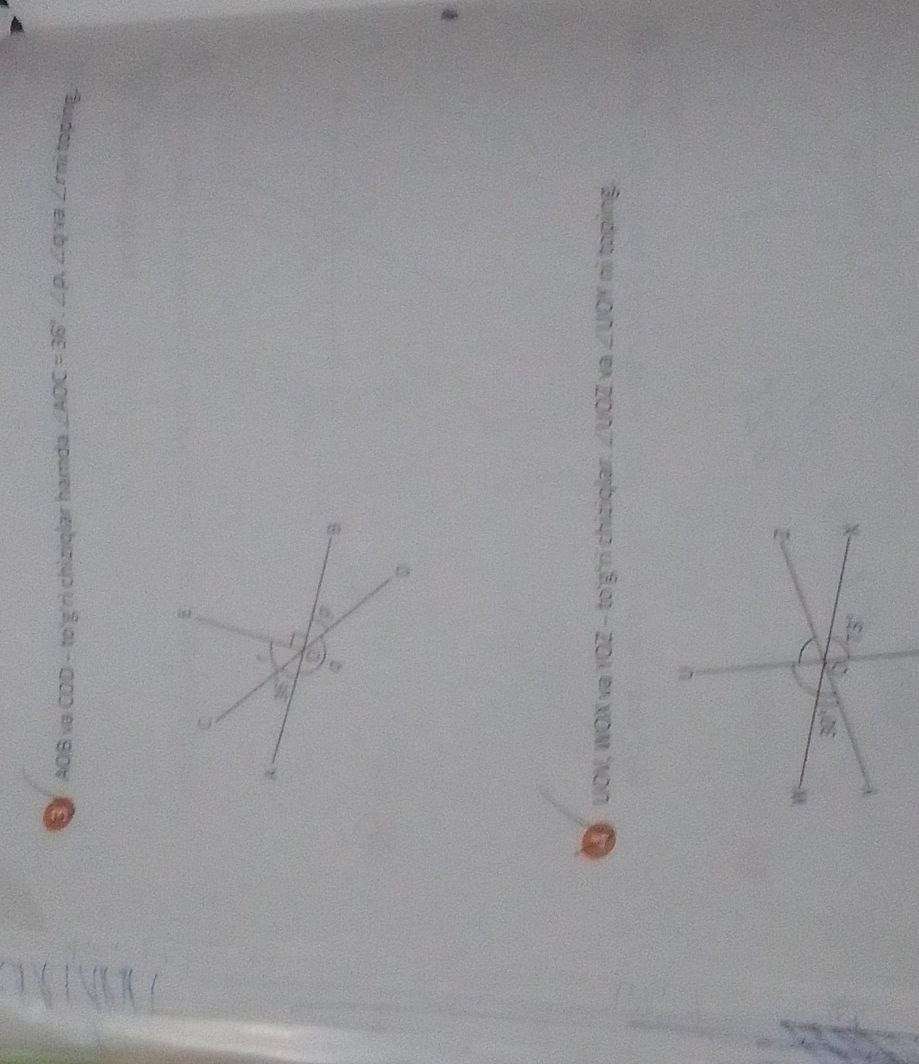 AOB va COD - to'g'ri chiziqlar hamda AOC = | StudyX