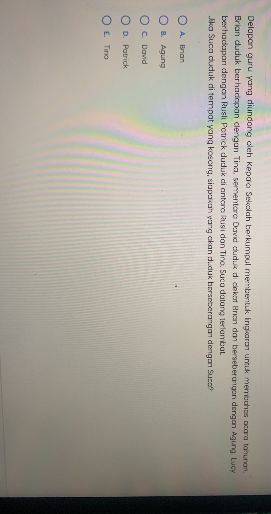 Delapan guru yang diundang oleh Kepala | StudyX