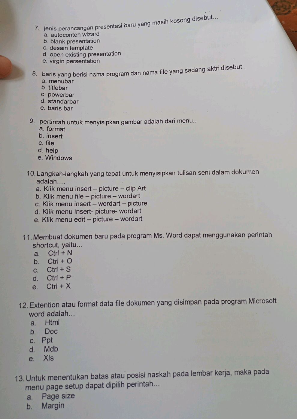 7. jenis perancangan presentasi baru yang | StudyX