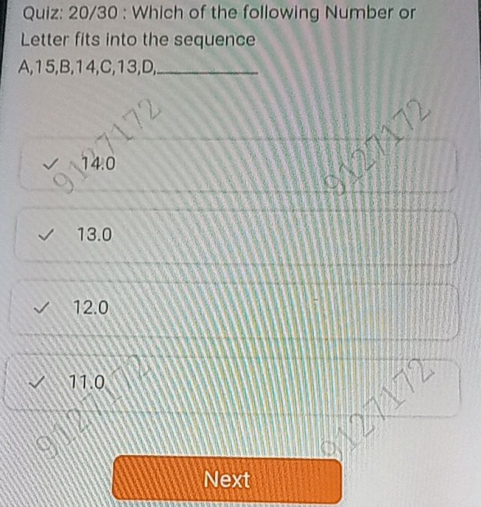 Which of the following Number or Letter fits | StudyX