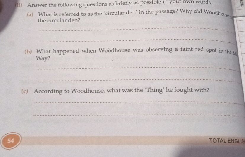 (ii) Answer the following questions as | StudyX