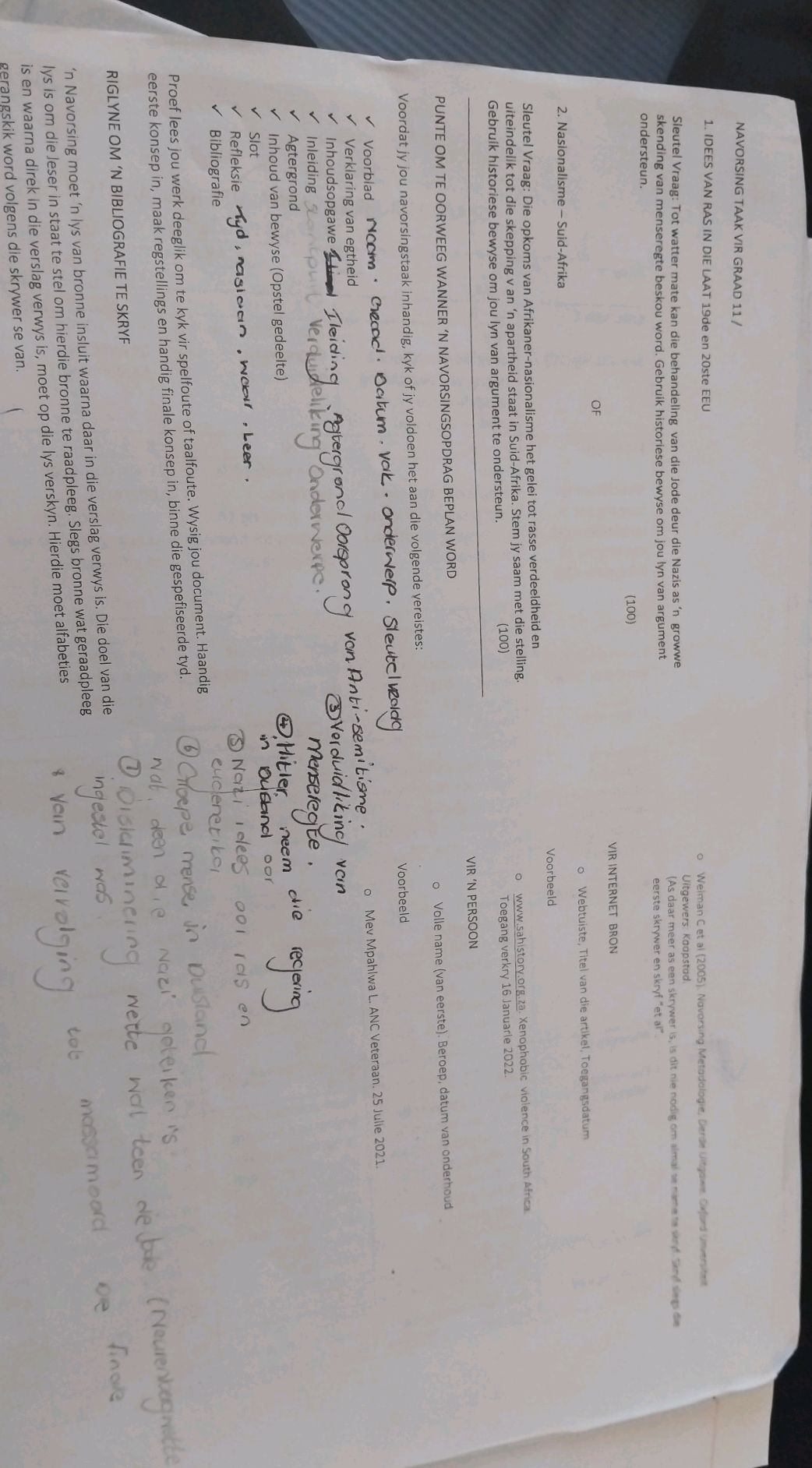 1. IDEES VAN RAS IN DIE LAAT 19de en 20ste | StudyX