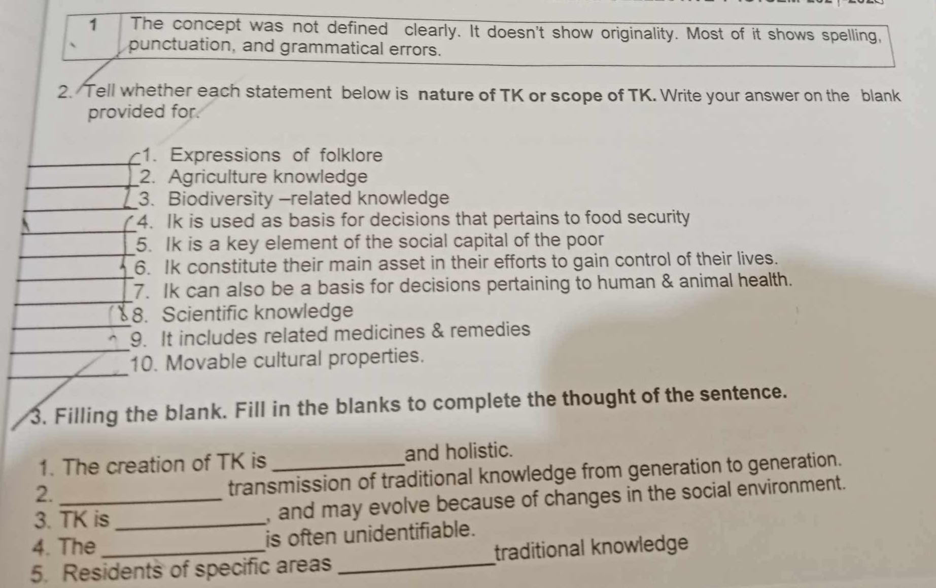 2. Tell whether each statement below is | StudyX