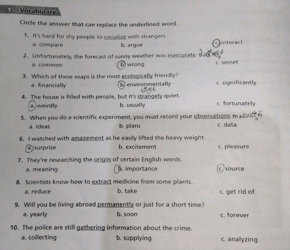 Circle the answer that can replace the | StudyX