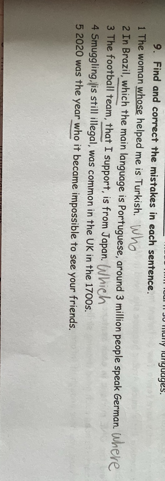 9. Find and correct the mistakes in each | StudyX