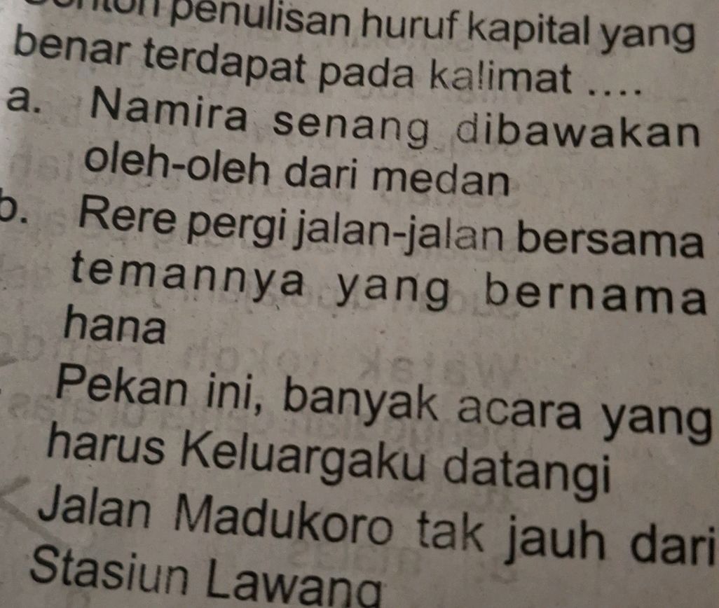 contoh penulisan huruf kapital yang benar | StudyX